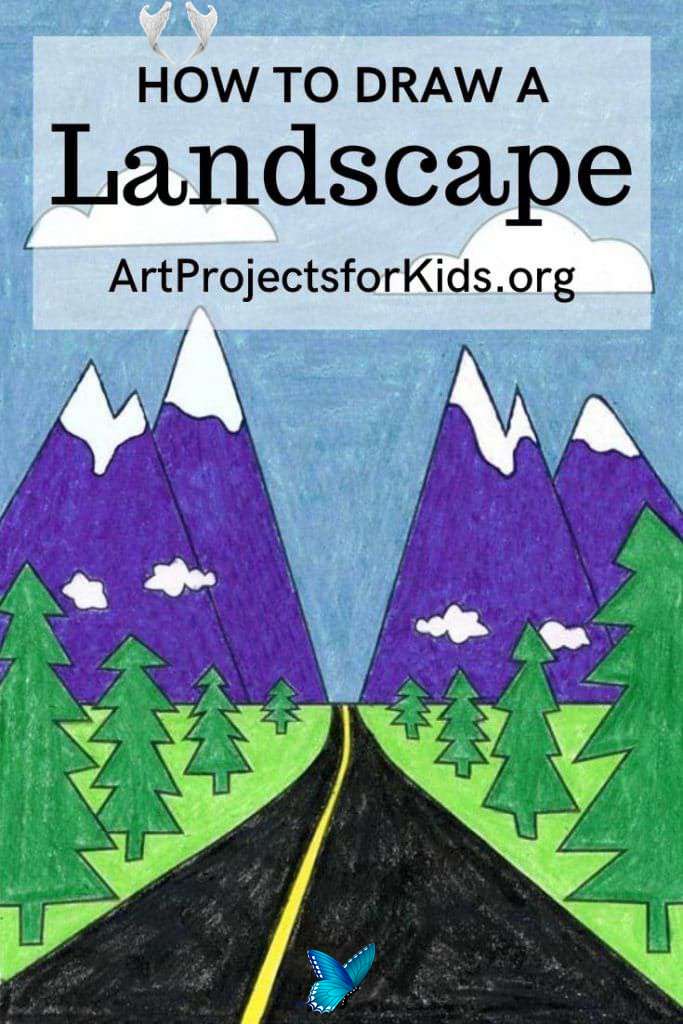 How to Draw a Landscape · Art Projects for Kids